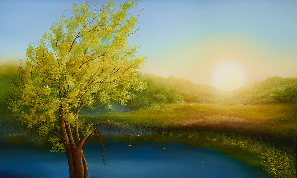 Artist Olga Dorenko at F.W. Front Gallery - The Laurel of Asheville