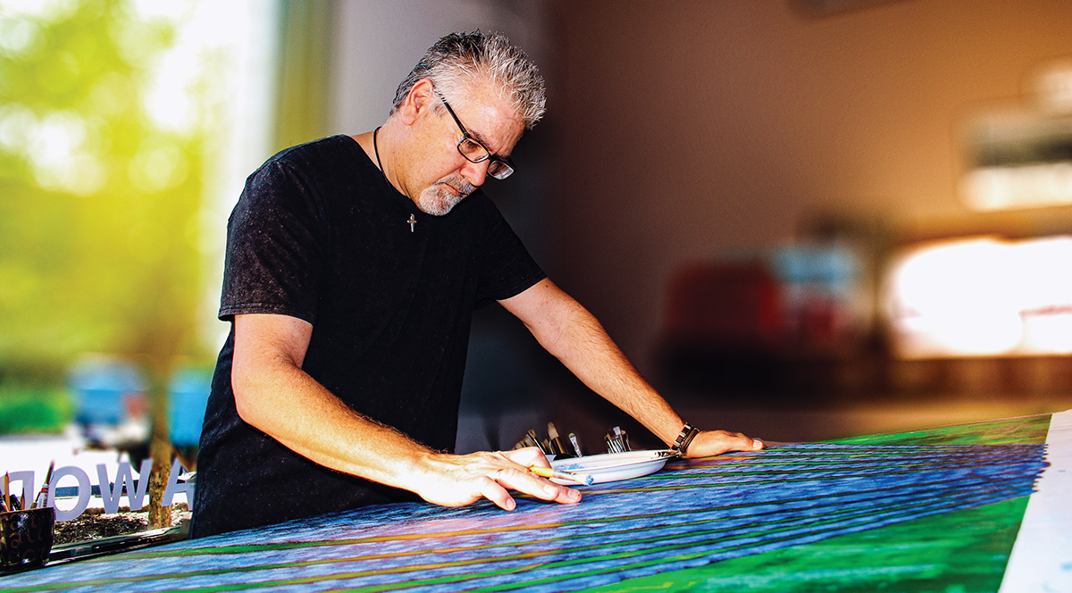 Philip DeAngelo at Woolworth Walk in August - The Laurel of Asheville